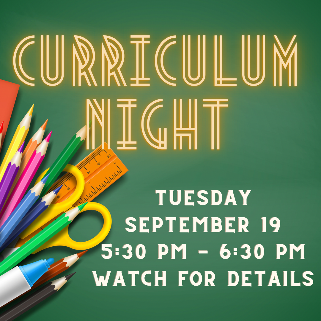 Curriculum Night - September 19th - Lawton Elementary PTA